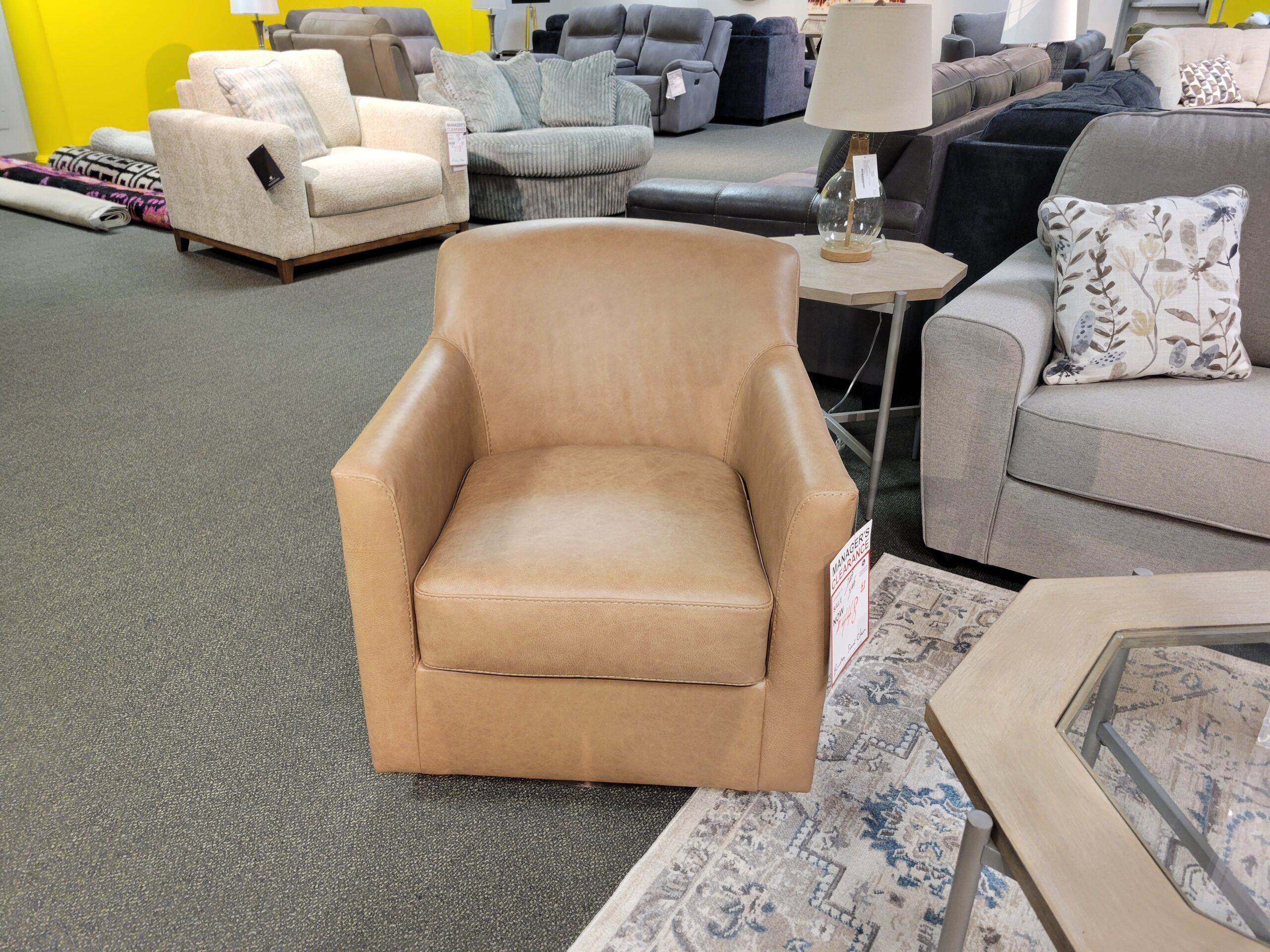 Bradney Swivel Chair – Samsen Furniture & Mattress